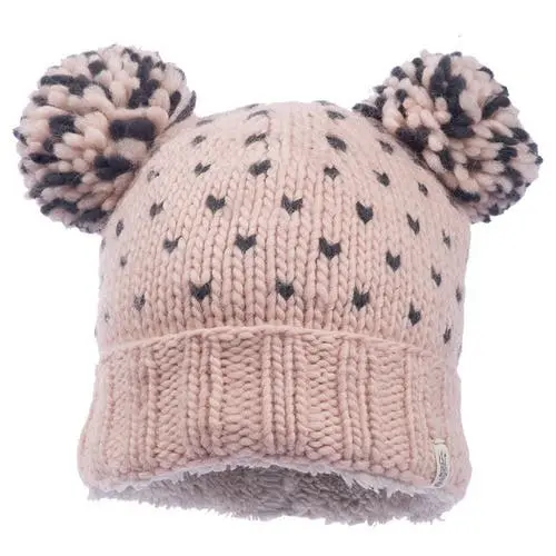 NIRVANNA DESIGNS Double Pom Kira Hat - Pink Quartz