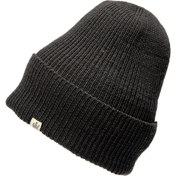 NIRVANNA DESIGNS Troubadour Rib Fold Beanie - Black