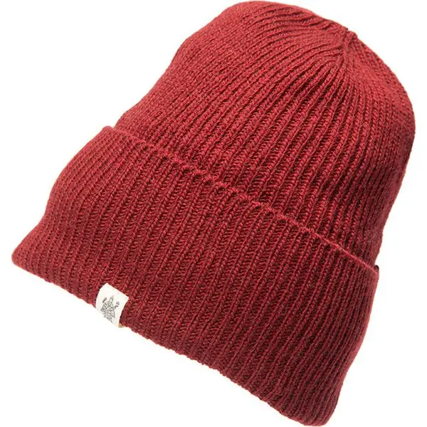 NIRVANNA DESIGNS Troubadour Rib Fold Beanie - Burgundy