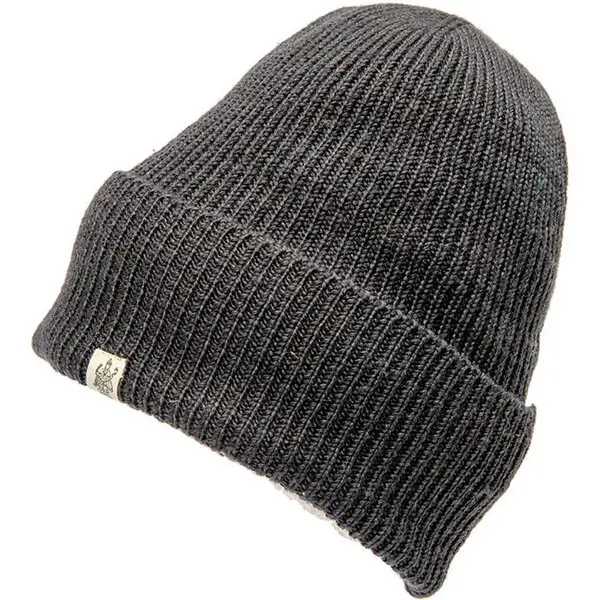 NIRVANNA DESIGNS Troubadour Rib Fold Beanie - Charcoal