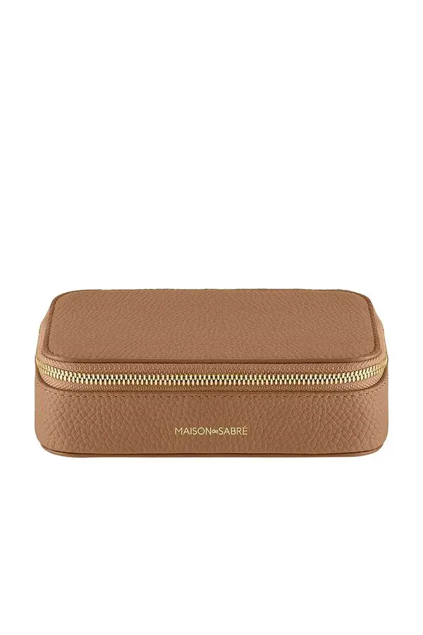 MAISON DE SABRE The Jewelry Case In Brown - Sandstone Brown