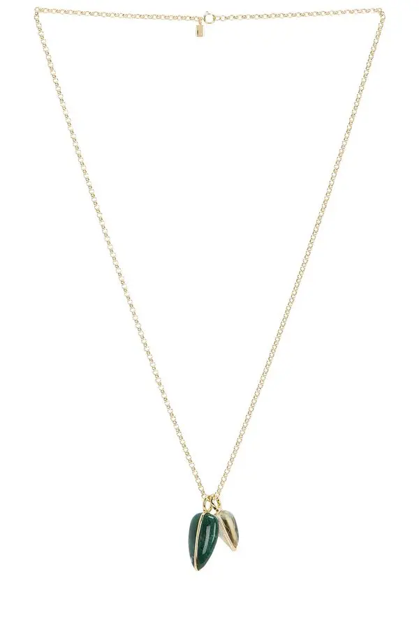 BY PARIAH Pebble Set Necklace - Green