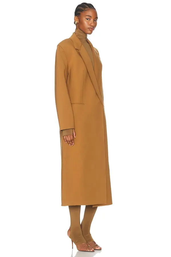 Norma Kamali Oversized Double Breasted Midcalf Coat