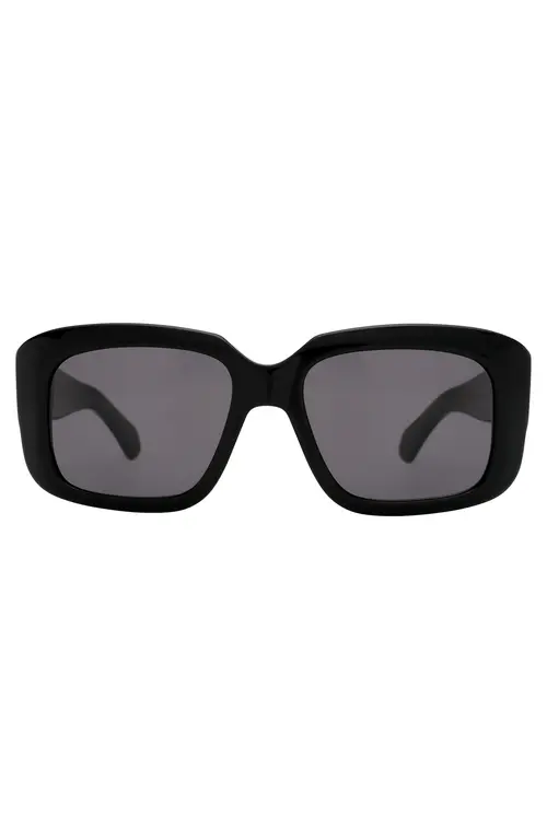 Illesteva Geno Square Frame Sunglasses - Black / Grey
