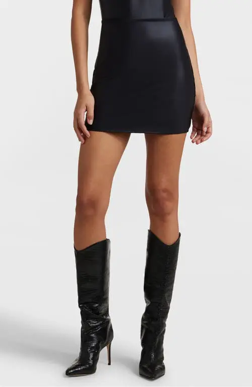 Commando Matte Metallic Micro-mini Skirt With Shorts - Oxide