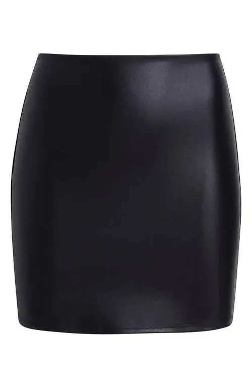 Commando Matte Metallic Micro-mini Skirt With Shorts - Oxide