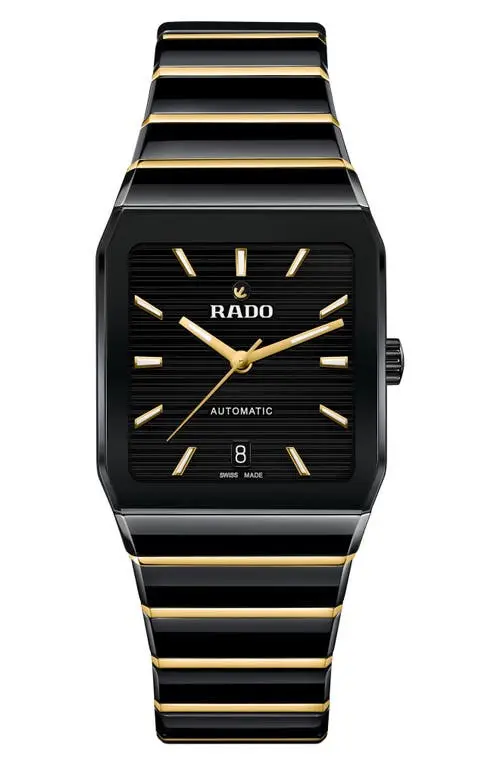 RADO Anatom Automatic Ceramic Bracelet Watch - Black