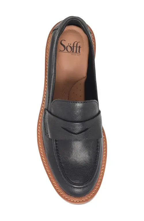 SOFFT Mara Leather Loafer - Black