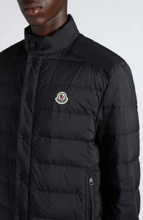 Moncler Channel-quilted Down Jacket - Black