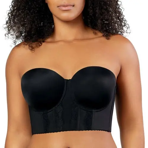 Parfait Elissa Full Busted Strapless Bustier - Black