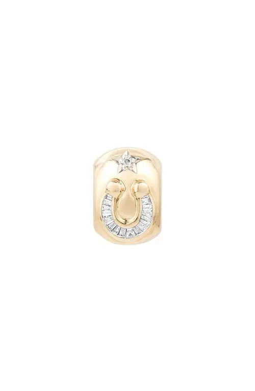 Adina Reyter Horseshoe Diamond Charm - Yellow Gold/ Diamond
