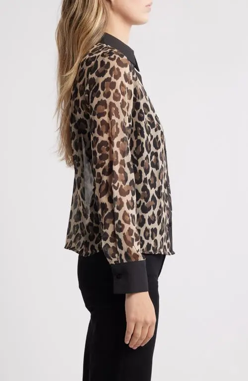 NIKKI LUND Leo Spot Button-up Shirt