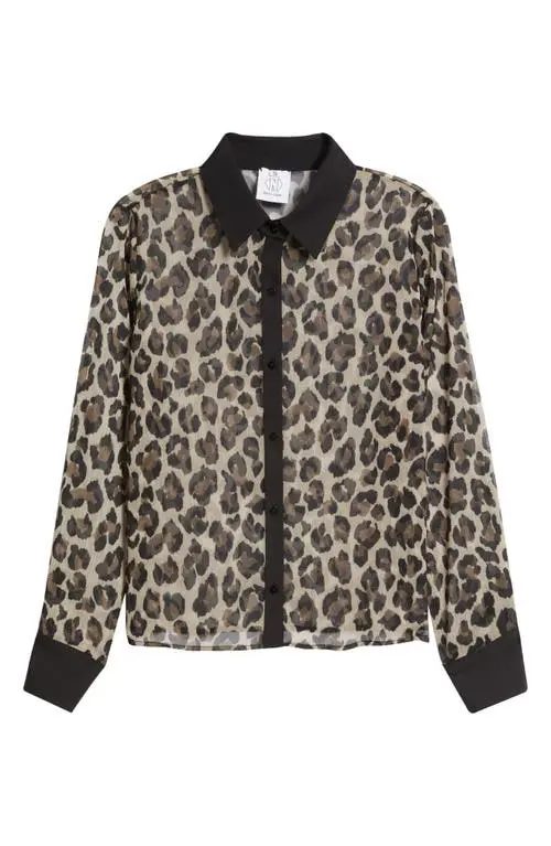 NIKKI LUND Leo Spot Button-up Shirt
