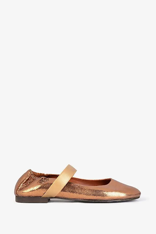 Penelope Chilvers Rock & Roll Leather Flats - Bronze
