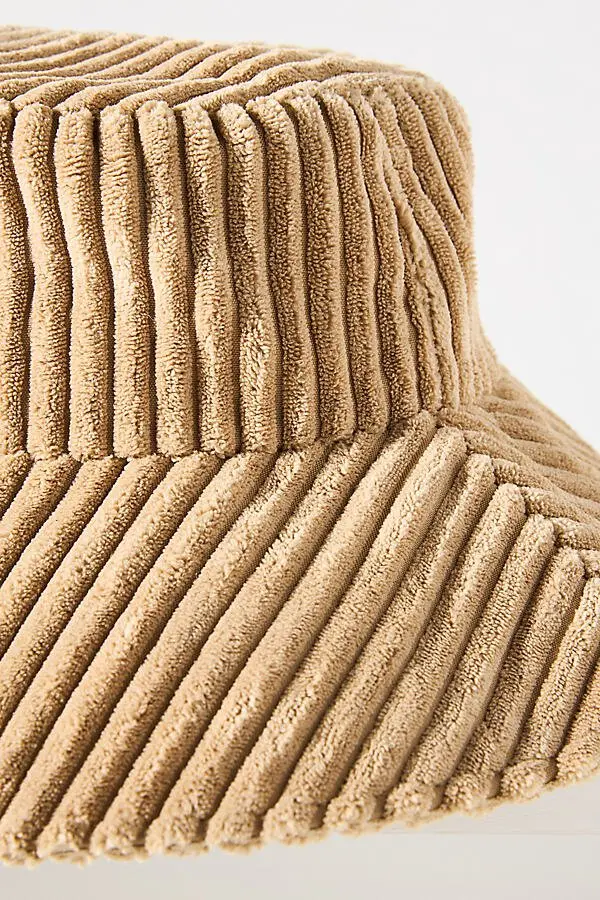 NWT Wyeth/Anthro Jessie Corduroy Bucket Hat Black Wyeth Jessie Ribbed Corduroy Bucket Hat In Beige - 63% Off  main image 3