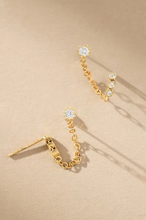 SET & STONES Maven Double-post Earrings - Gold