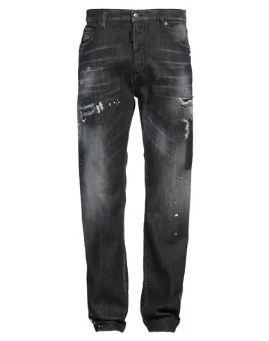 Dsquared2 Straight-leg Jeans With Tie-dye Detail - Black