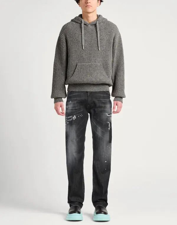 Dsquared2 Straight-leg Jeans With Tie-dye Detail - Black