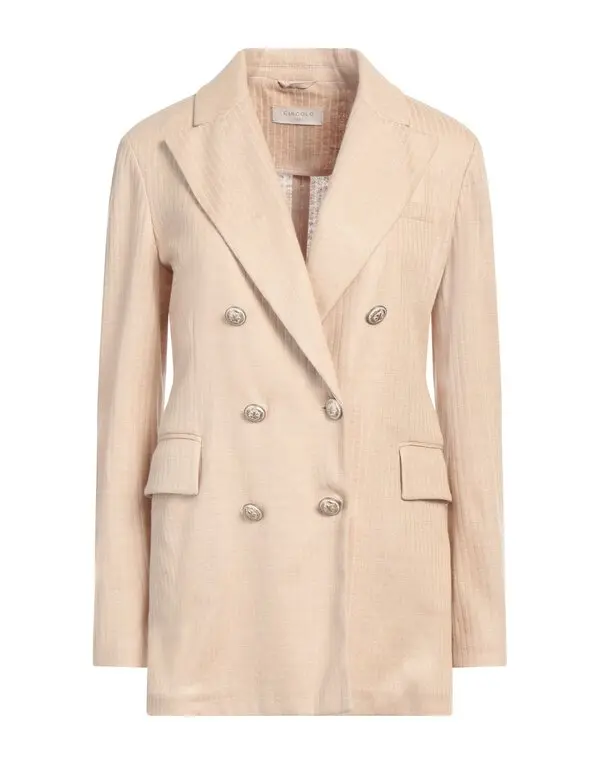 CIRCOLO 1901 Double-breasted Blazer - Beige