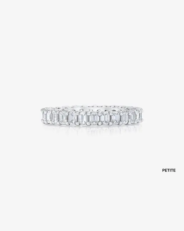 Ring Concierge Emerald Cut Lab Diamond Eternity Band - One-color
