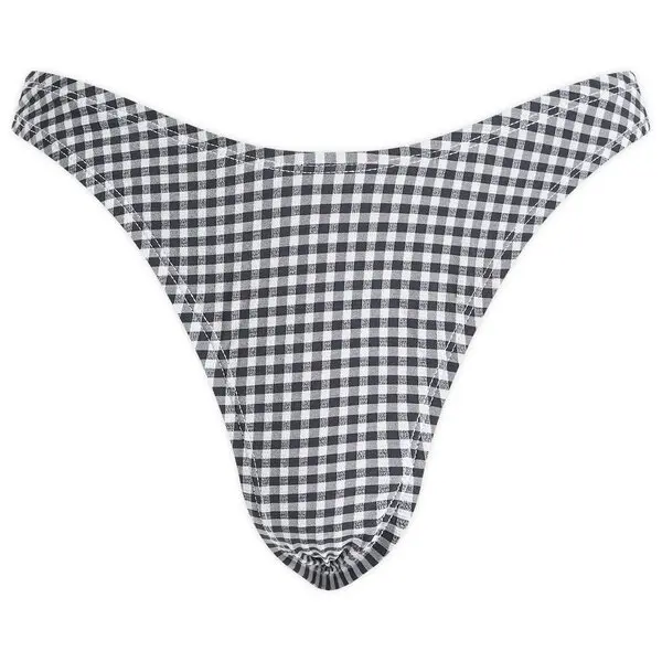 Good American Gingham Good 90s Bottom - Black Gingham