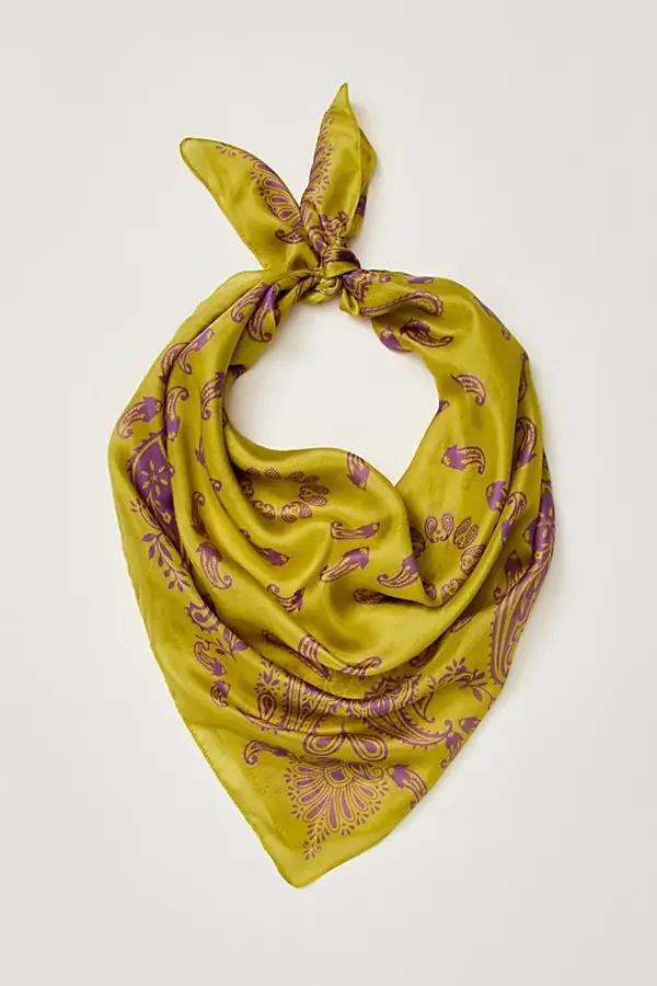 Free People So Silk Bandana - Springtime Print
