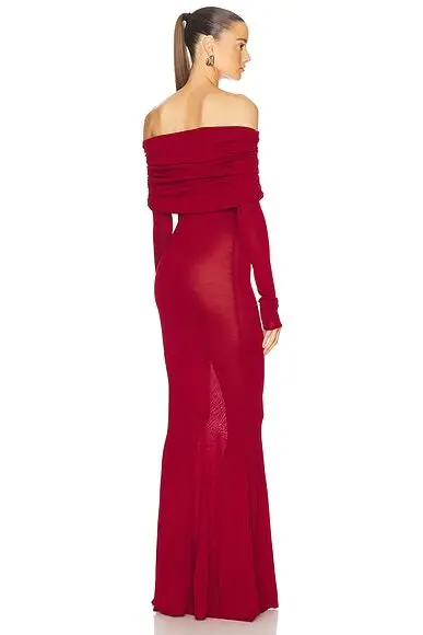 Lpa Marren Maxi Knit Dress - Red