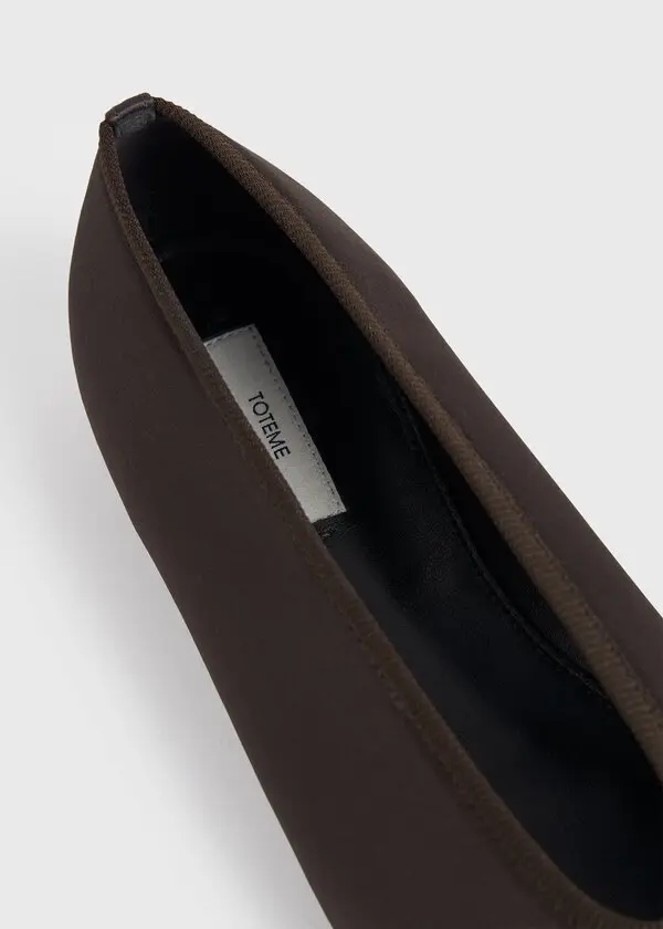 TOTEME Minimalist Satin Ballerinas