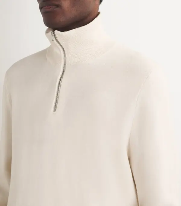 Sandro Wool Quarter Zip Sweater