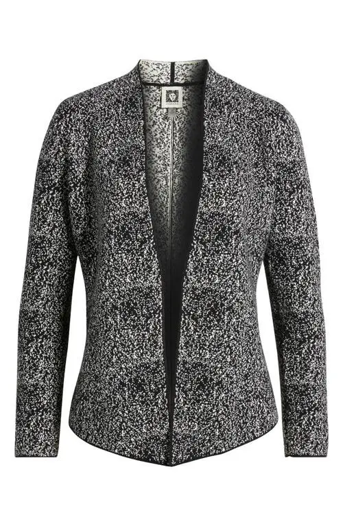 Anne Klein Printed Open Front Cardigan