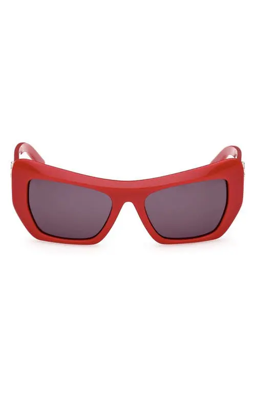 Mcm 59mm Butterfly Sunglasses - Shiny Red /smoke