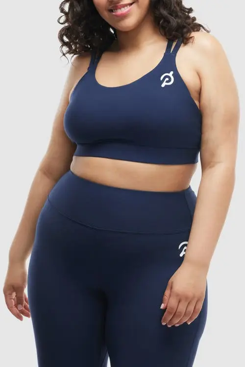 PELOTON Cadent Strappy Elevate Bra - Deep Navy