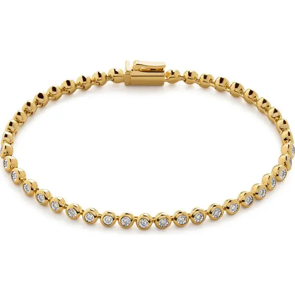 Monica Vinader Lab-grown Diamond Tennis Bracelet - 18k Gold Vermeil
