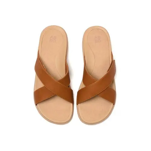 ABEO Laguna Slide Sandals - Pecan