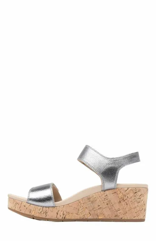 ABEO Riviera Wedge Sandals - Pewter