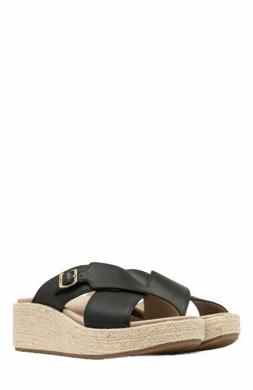 ABEO Solstice Cross Flatform Slides - Black - Regular