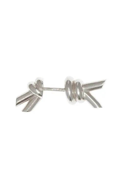 Bottega Veneta Knot Earrings - 8117 Silver