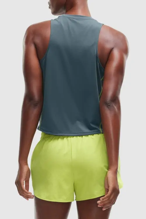 PELOTON Distance Run Tank Top - Urban Green