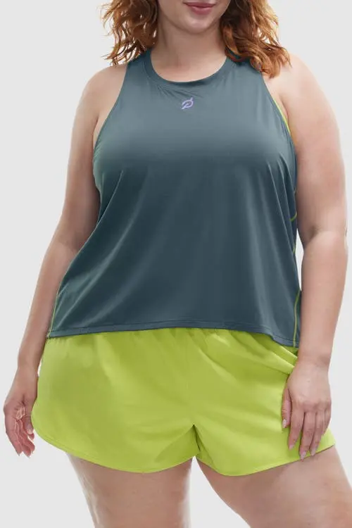 PELOTON Distance Run Tank Top - Urban Green