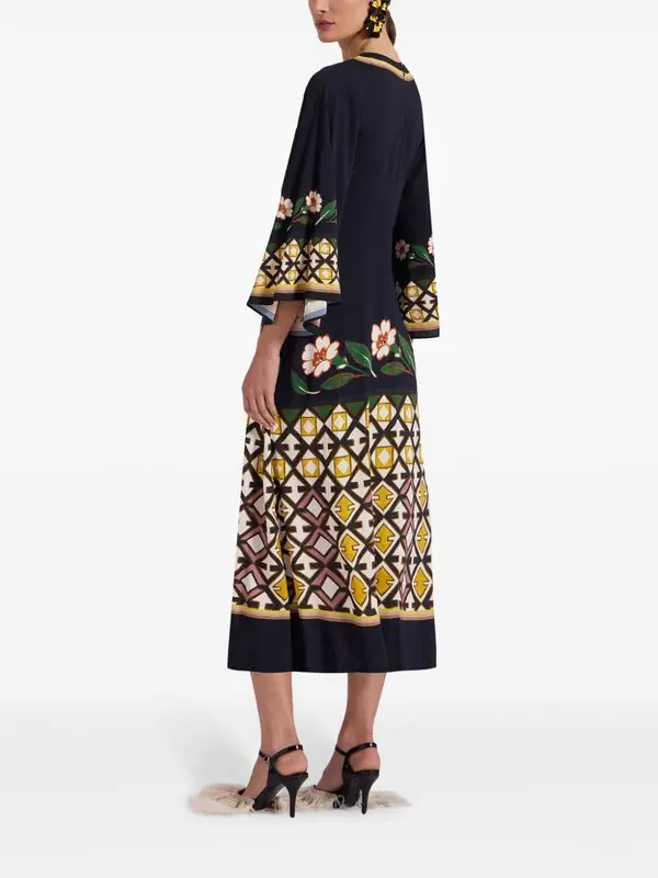 La DoubleJ Sorella Printed Midi Dress
