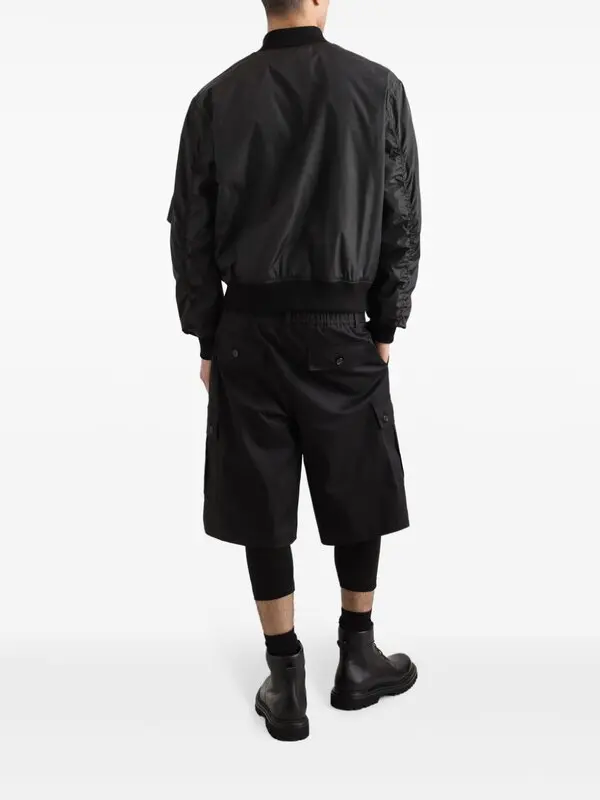 Dolce & Gabbana Logo-plaque Bomber Jacket - Black