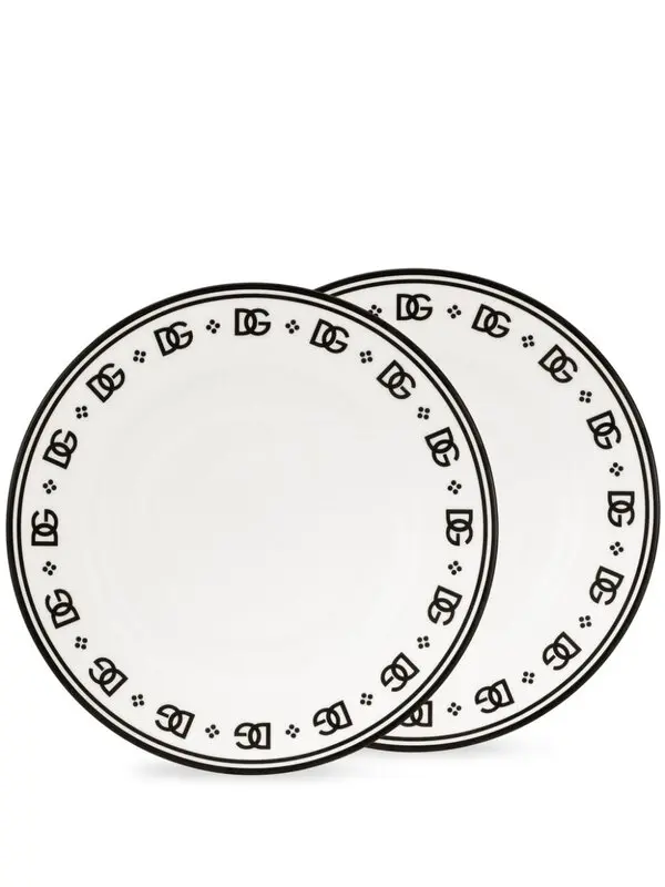 Dolce & Gabbana Porcelain Dessert Plates - White