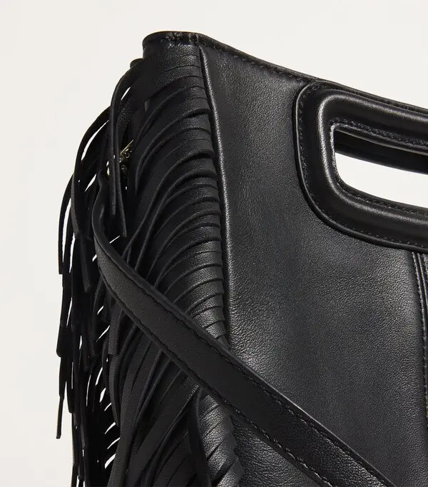 Maje Leather M Top Handle Bag - Black