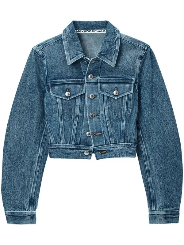 Alexander Wang Bonded-seams Denim Jacket - Blue