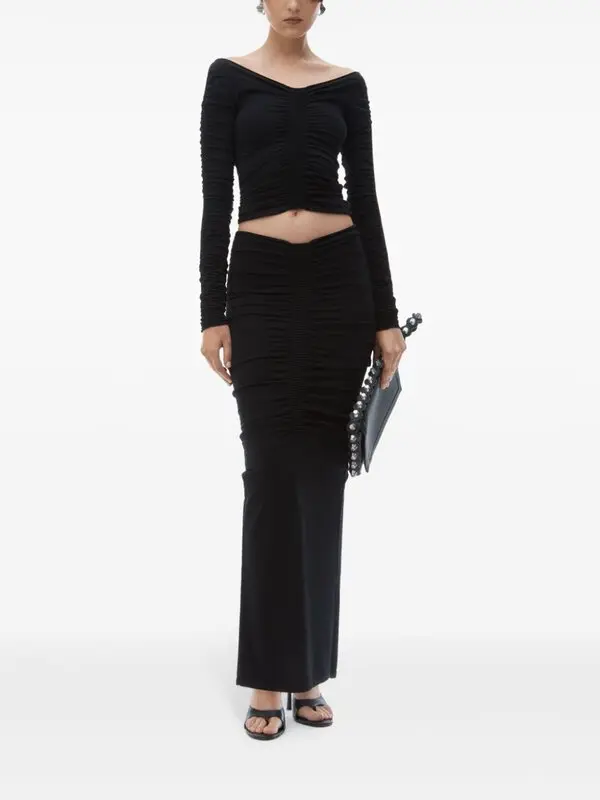 Alexander Wang Ruched Maxi Skirt