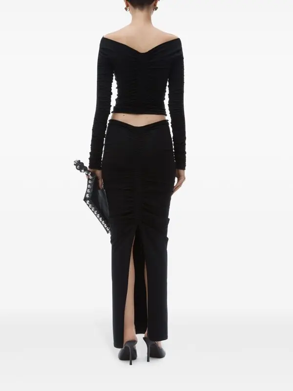 Alexander Wang Ruched Maxi Skirt