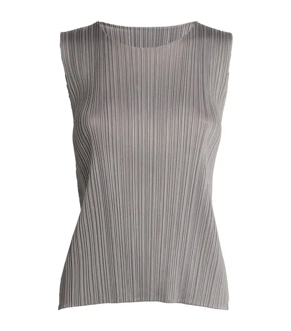 Issey Miyake Basics Sleeveless Top - Grey