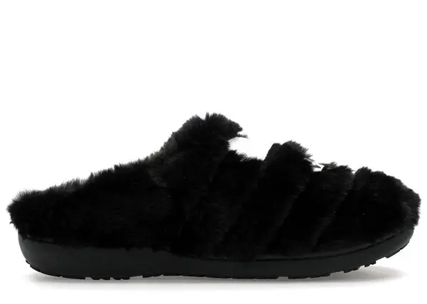 A BATHING APE Ape Head Puffer Sandals - Black