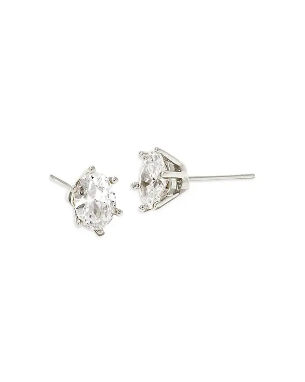 Kendra Scott Cailin Crystal Stud Earrings - Silver