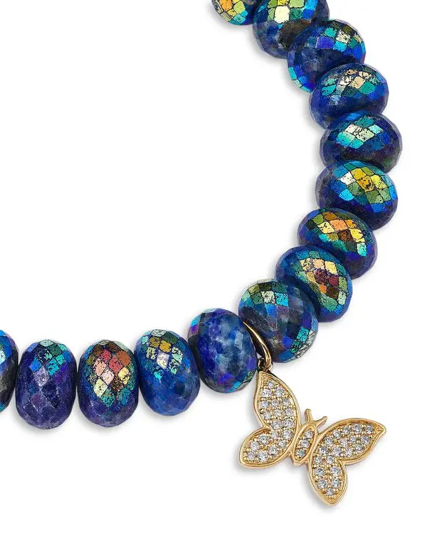 SYDNEY EVAN Diamond And Lapis Lazuli Bracelet